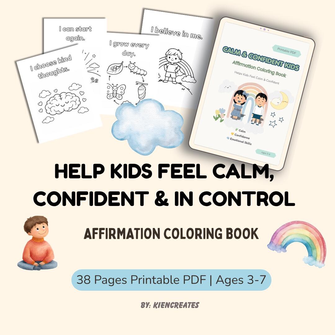 Positive Affirmations for Kids | Emotional Regulation Printable ...