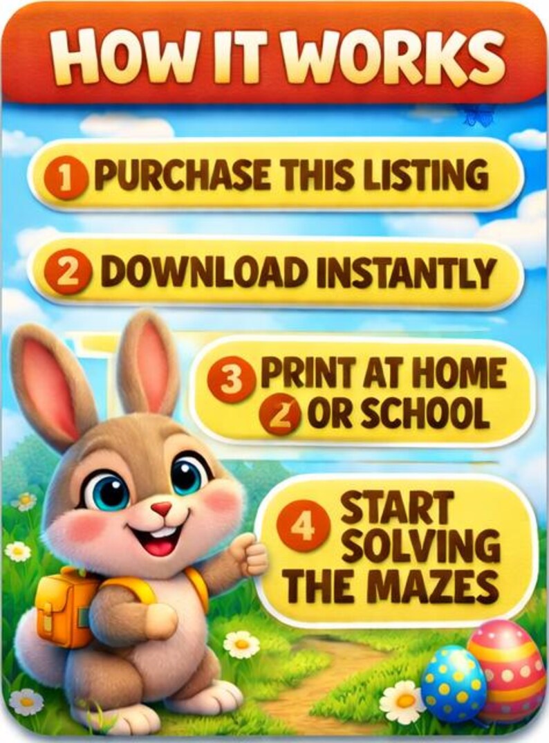 Easter Maze Printable Pack – 20 Bunny Mazes for Kids - Etsy Canada