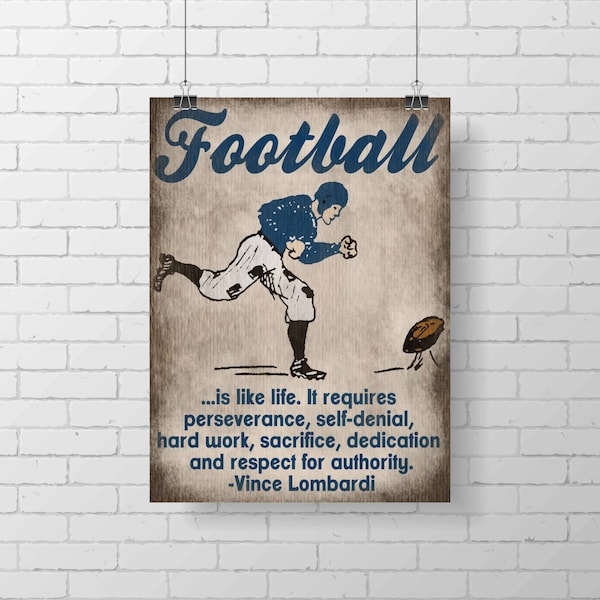 Vince Lombardi Poster - Etsy