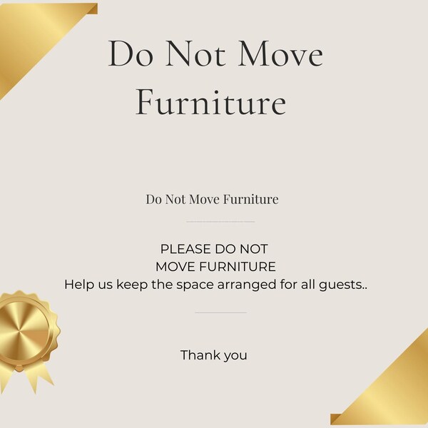 Do Not Move Sign - Etsy