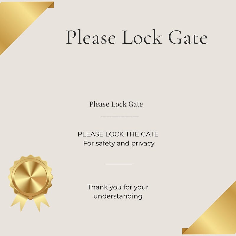 Please Lock the Door Sign - Etsy