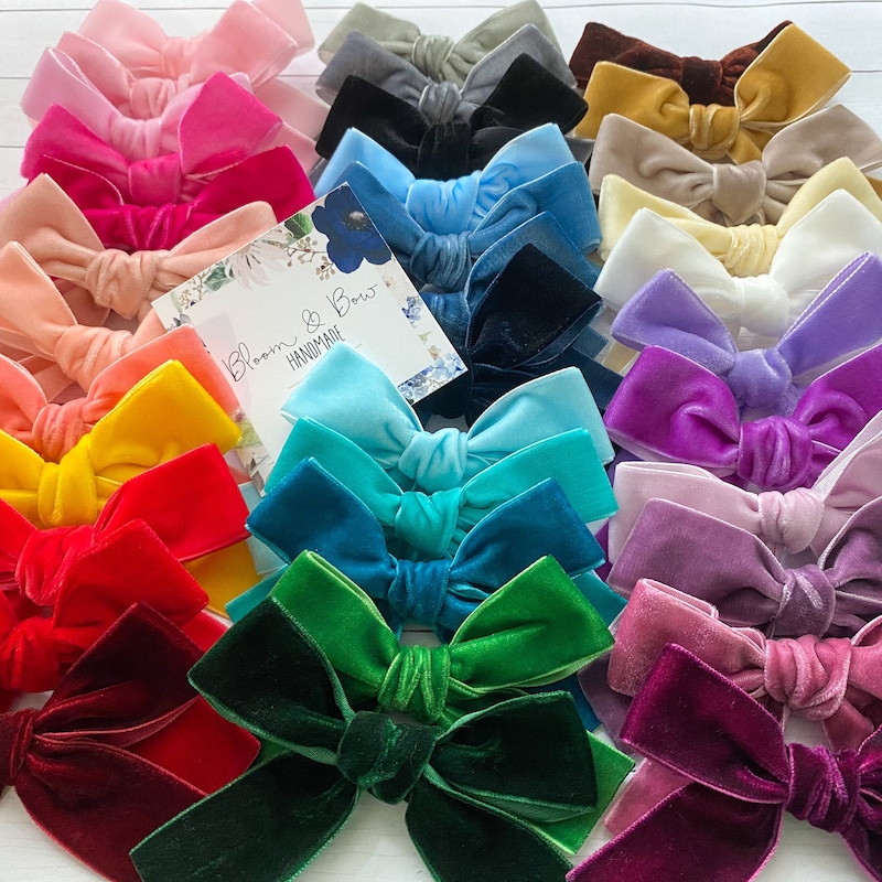 Velvet Bows Pack - Etsy