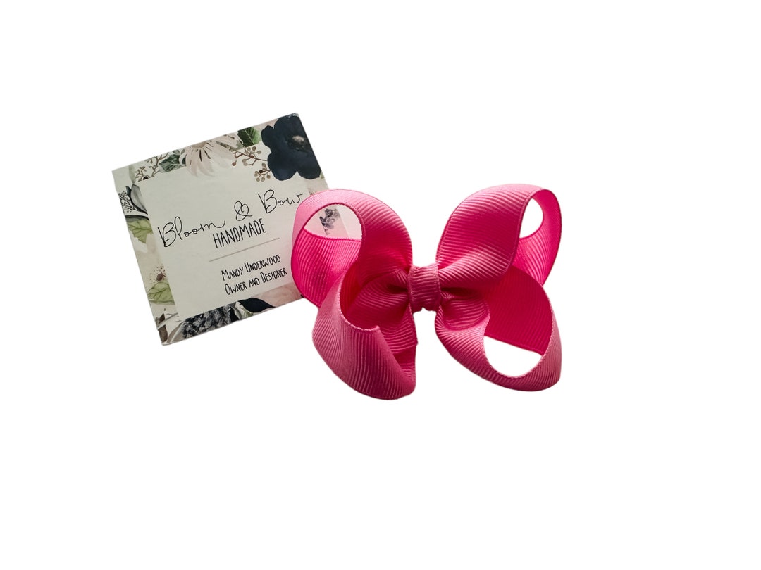 Rose Bloom Pixie Pink Hair Bow | Shades of Pink | Pink Headband With ...