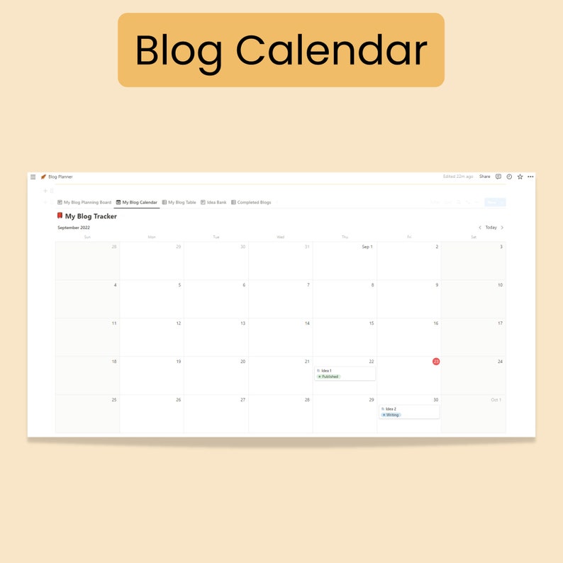 Notion Blog Planner Template Ultimate Marketing and Business Guide to ...