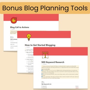 Notion Blog Planner Template Ultimate Marketing and Business Guide to ...