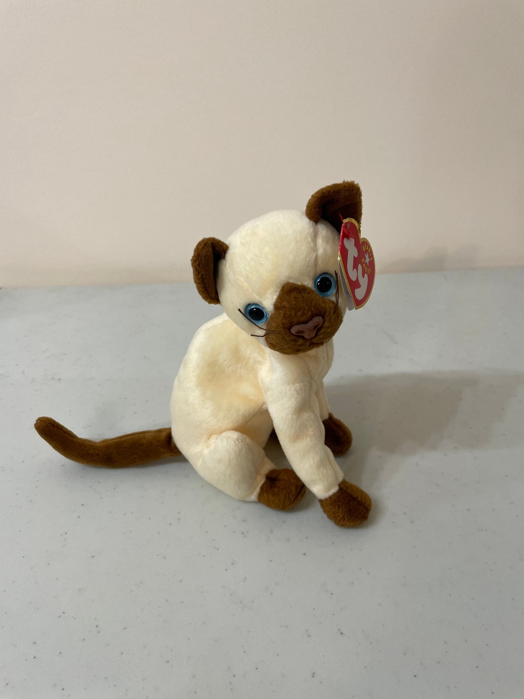 Ty SIAM Beanie Baby Siamese Cat at Velmasvintagetoys - Etsy