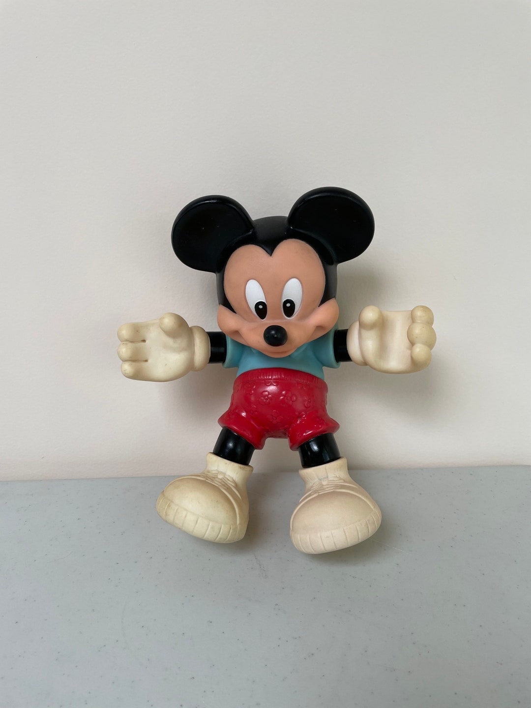 Mickey Mouse Disney Plastic Rubber Toy at Velmasvintagetoys - Etsy