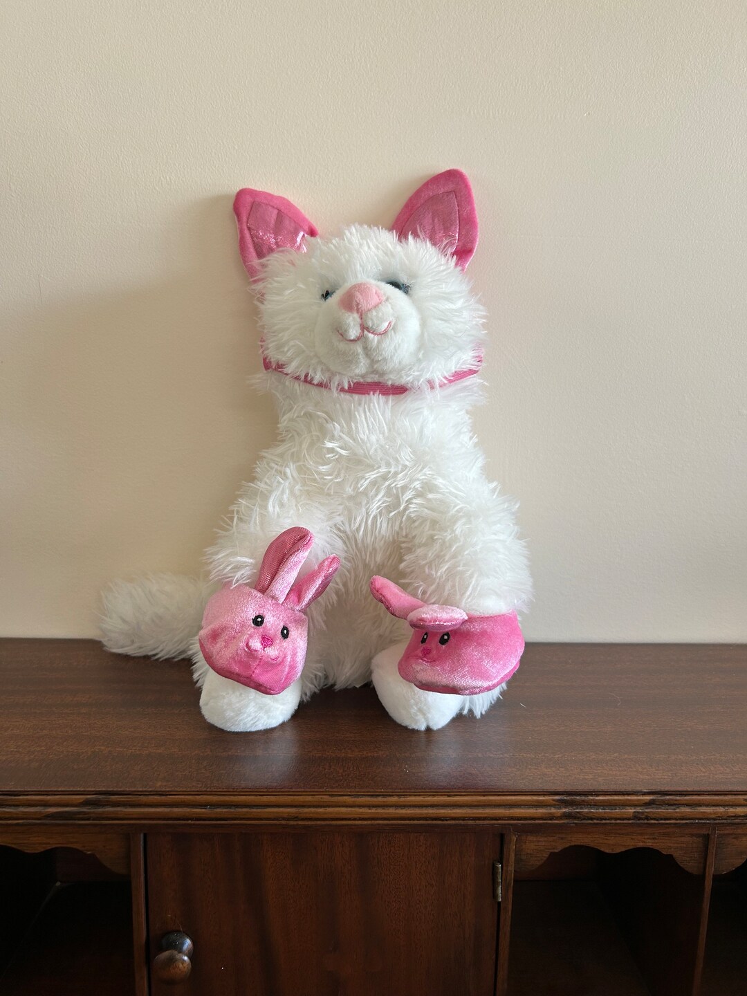 Gund Cat in Rabbit Ears and Slippers 13” Plush at Velmasvintagetoys - Etsy