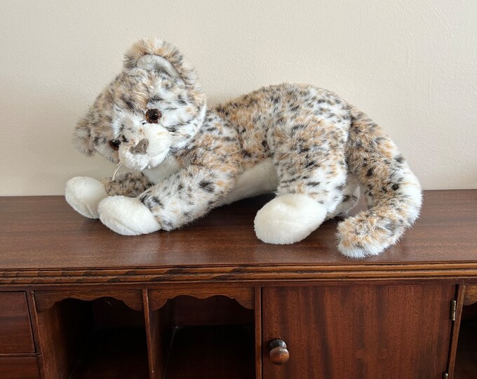 Thomas Snow Leopard Beanie RARE 13” Gift Plush at Velmasvintagetoys - Etsy