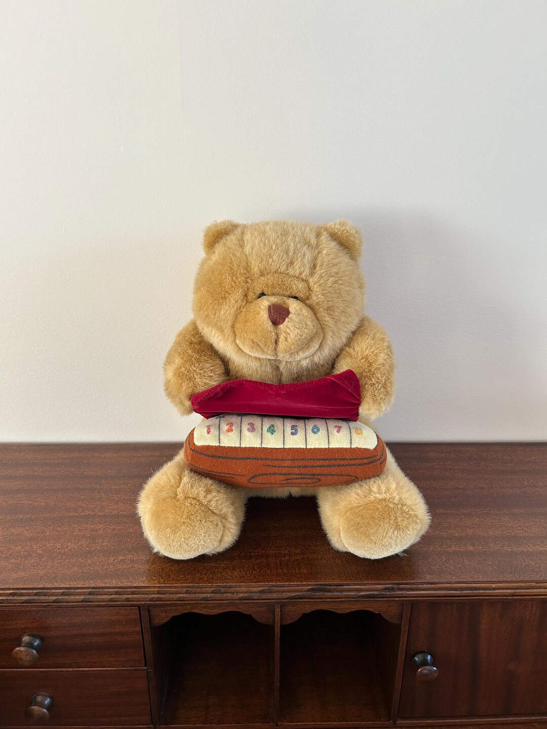 Pete the Piano Bear 10” Musical Plush Teddy From 2001 at ...