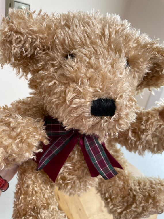 Dan Dee Bear Curly Hair Plush at Velmasvintagetoys Etsy UK