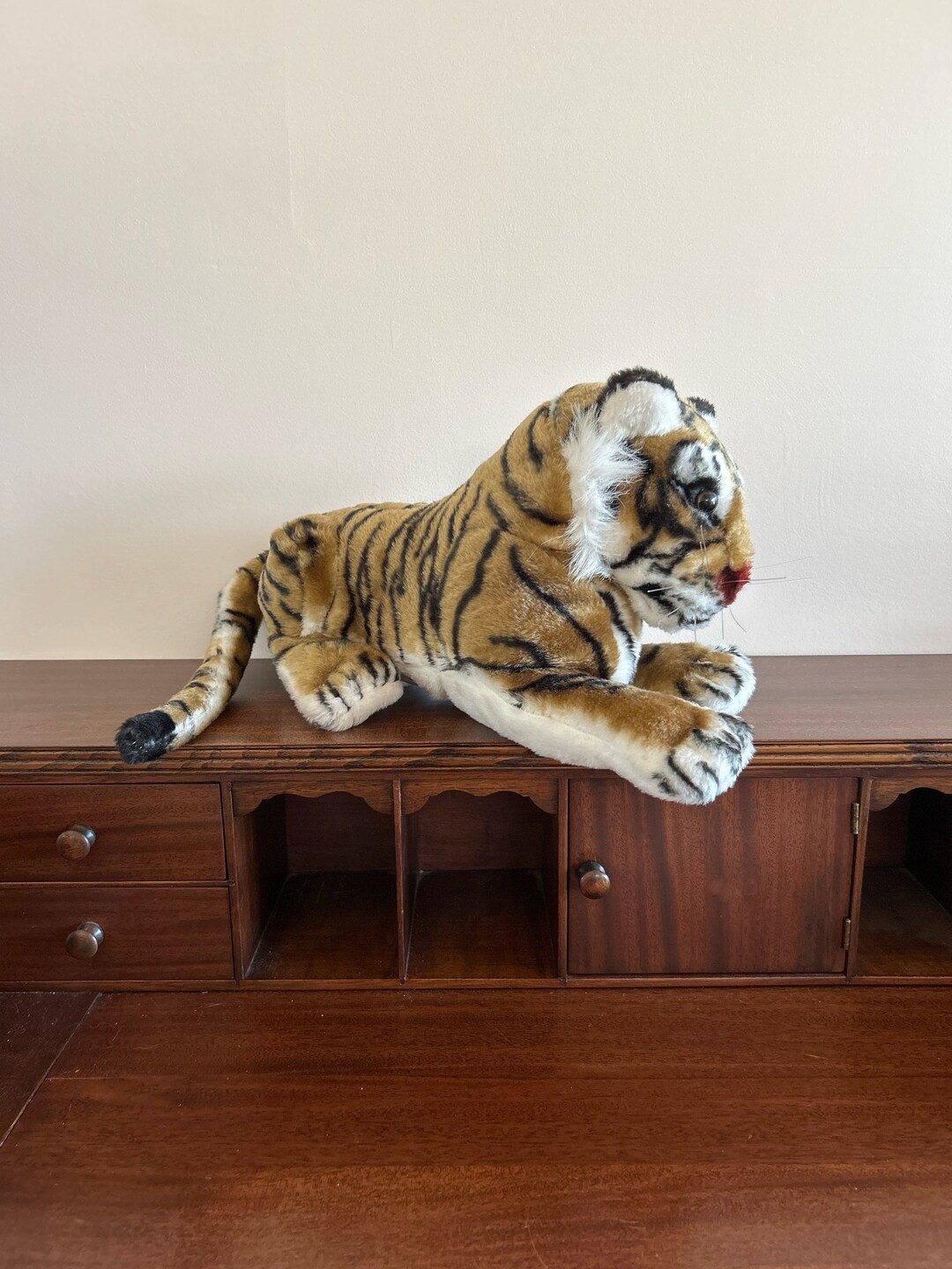 Tiger Souvenir Toy 14” Plush at Velmasvintagetoys - Etsy