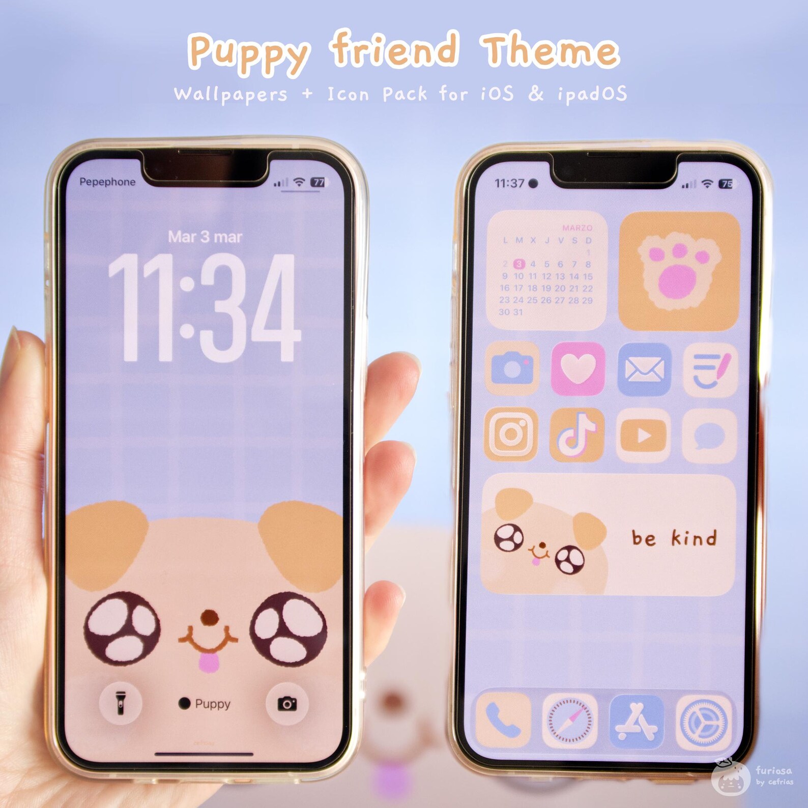 Puppy Friend Theme: Icon Pack, Wallpapers and Widgets for Ios/ipados ...