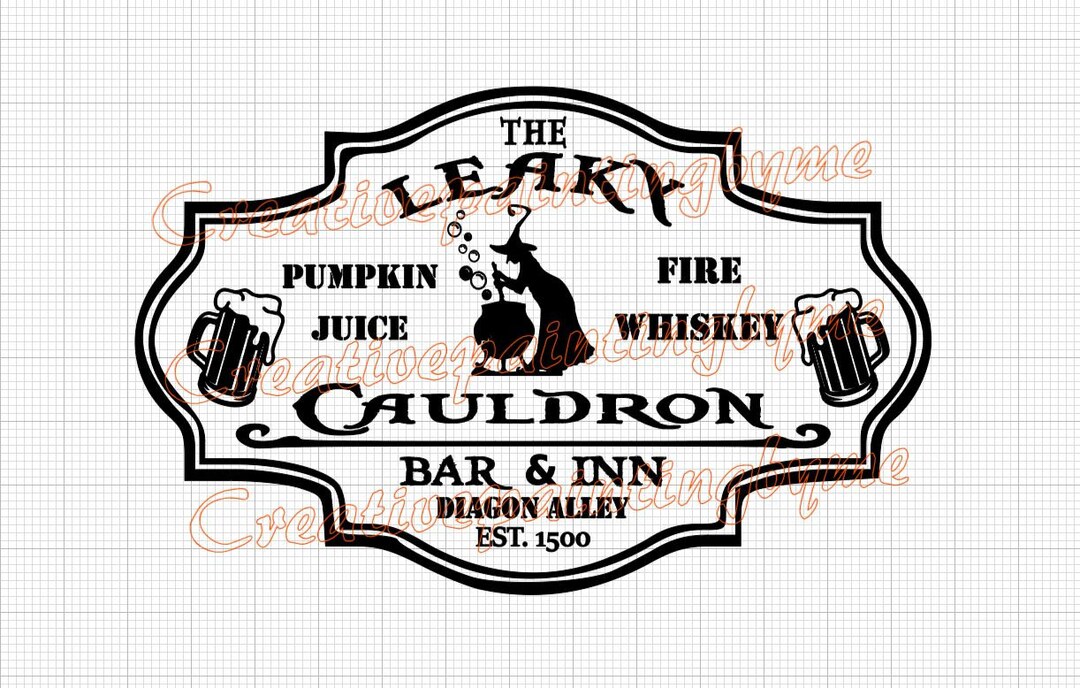 The Leaky Cauldron SVG Universal Tavern for Socializing - Etsy