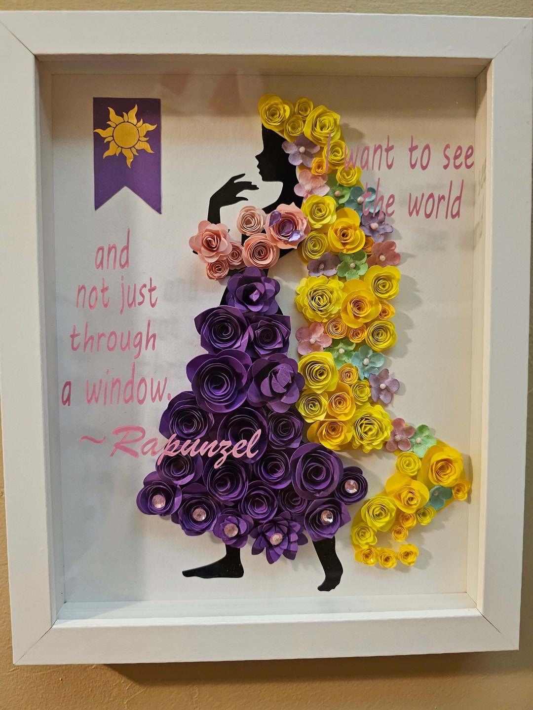 Rapunzel Shadow Box - Etsy