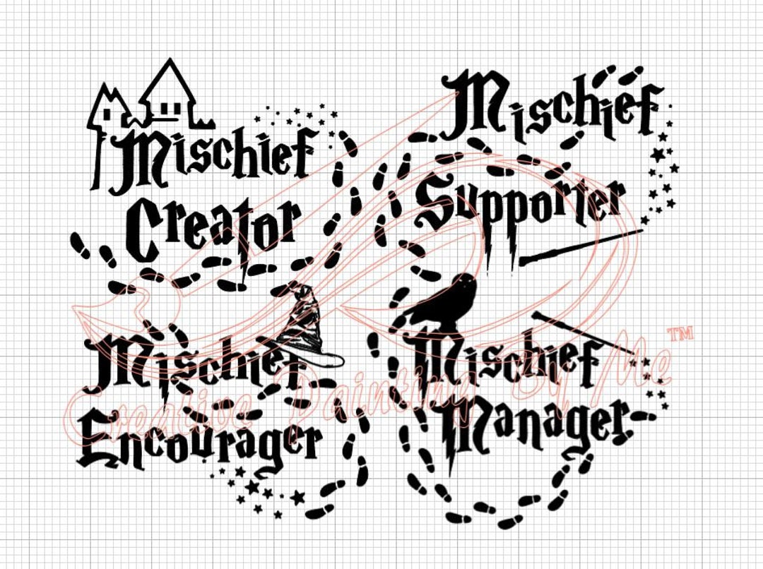 Mischief Making Matching T-shirt Svg Bundle, Universally Great for the ...