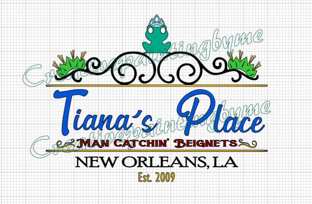 Tiana's Place the Home of the New Orleans Beignets SVG - Etsy