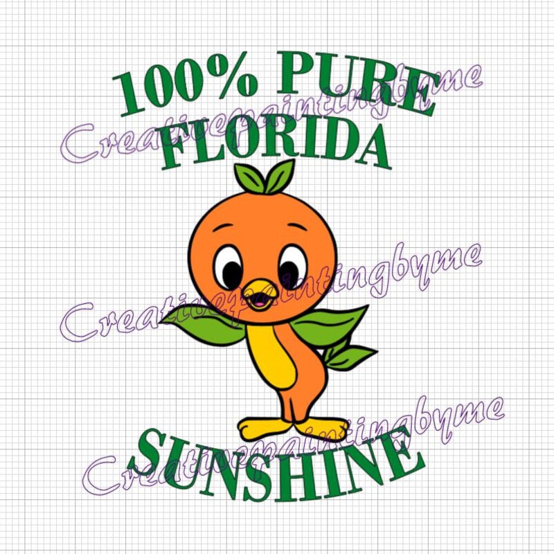 Florida Orange Bird - Etsy