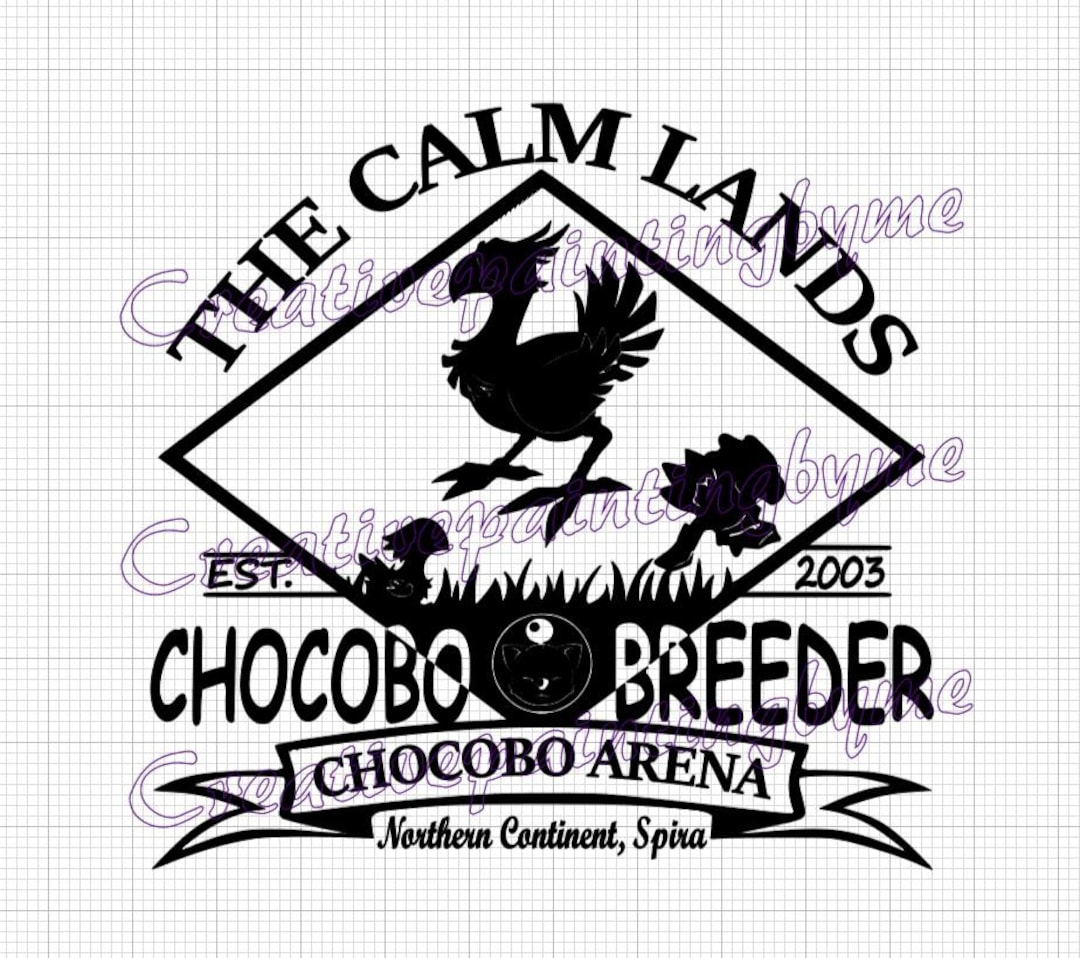 Chocobo Breeder in the Calm Lands Chocobo Arena SVG, FFX, Family of ...