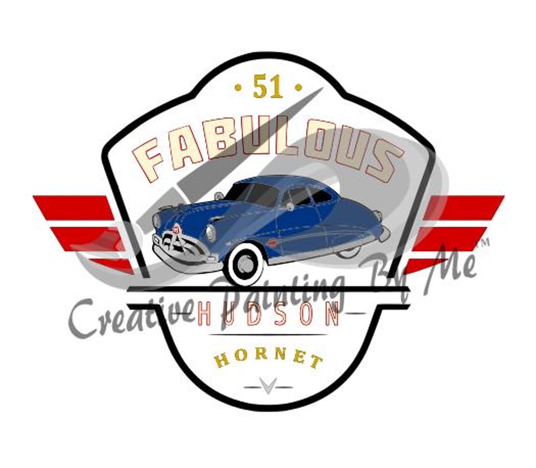 Fabulous Hudson Hornet SVG, Radiator Springs Legend, Car Cut File ...
