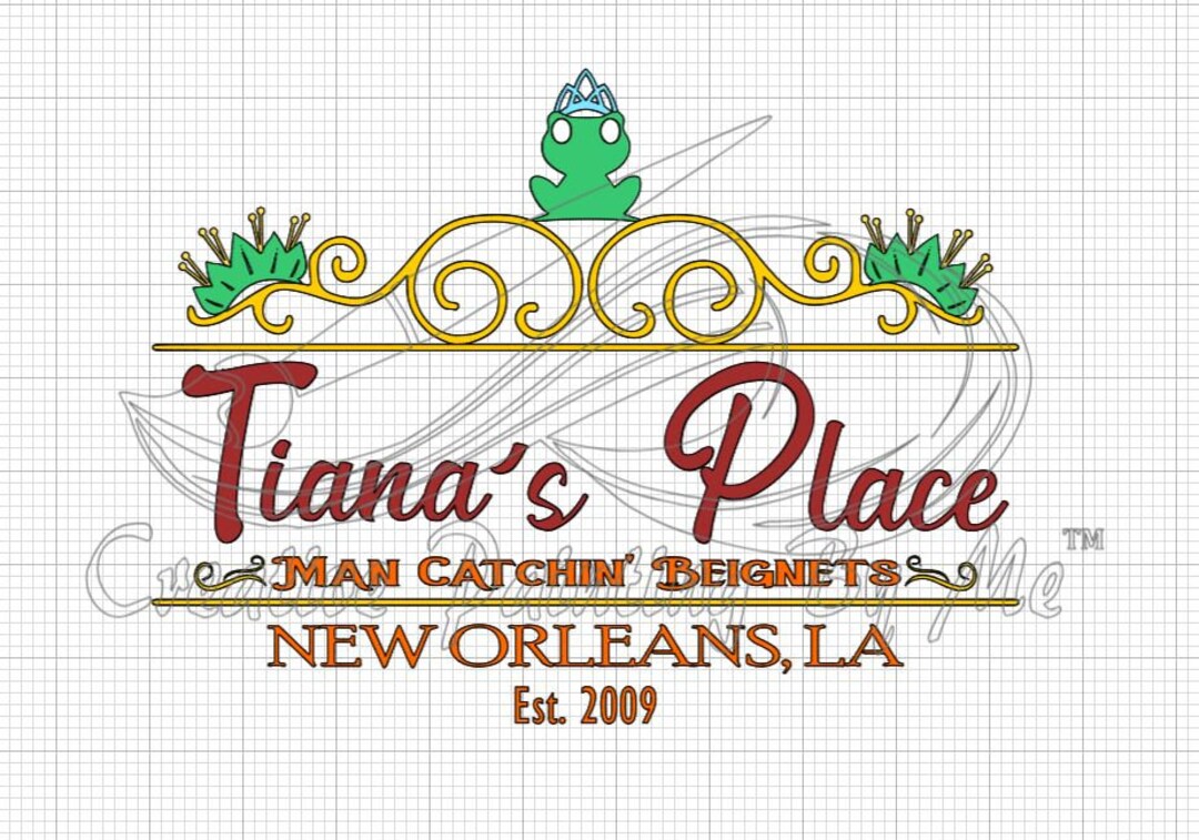 Tiana's Place the Home of the New Orleans Beignets SVG, Mardi Gras ...
