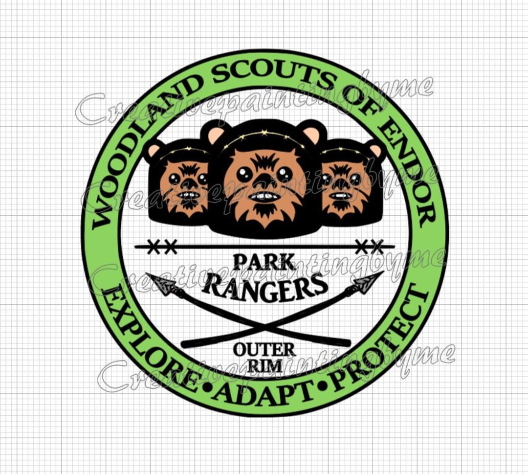Woodland Scouts of Endor Digital Download, SVG, Ewok Park Rangers on ...