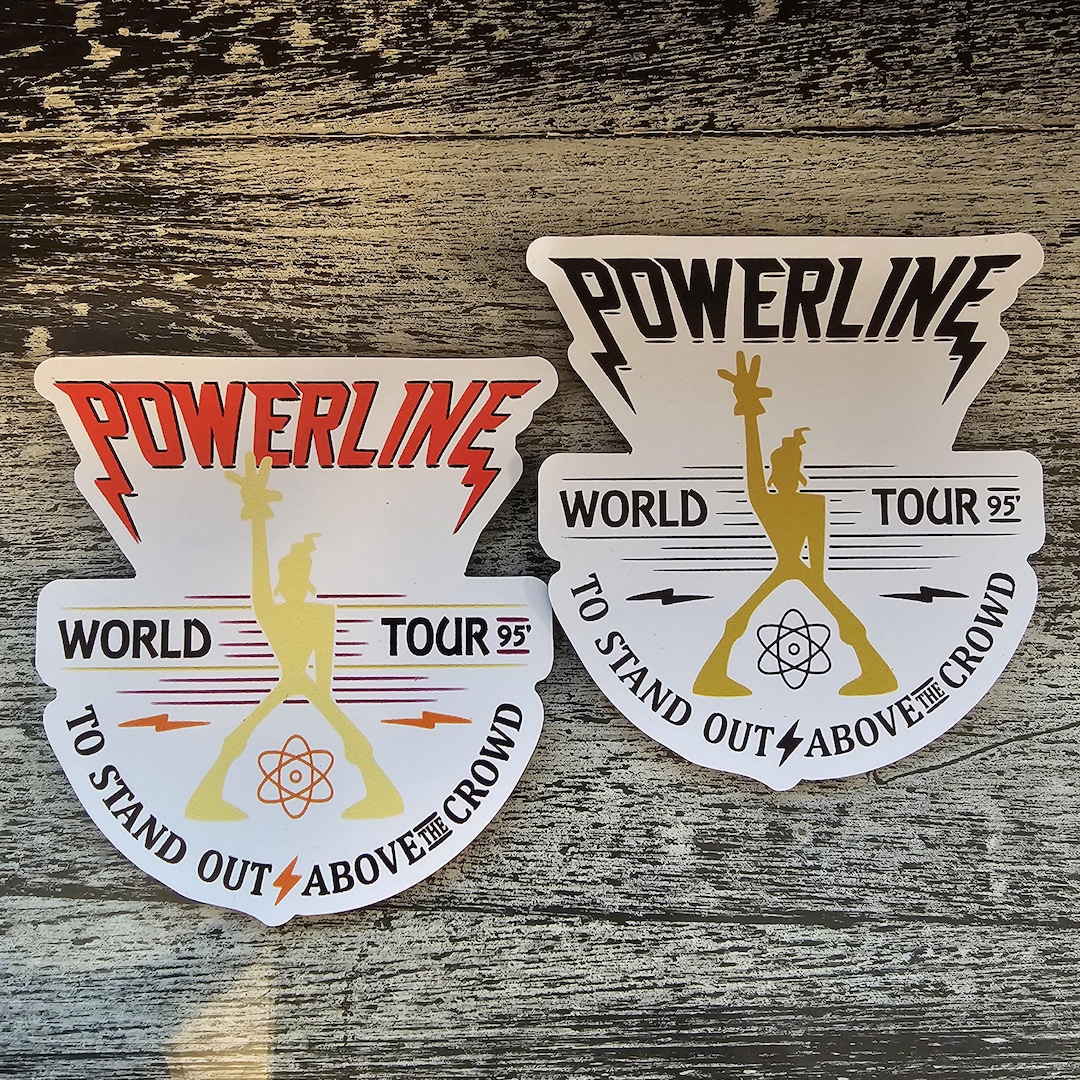 Powerline World Tour 3" Magnet - Etsy