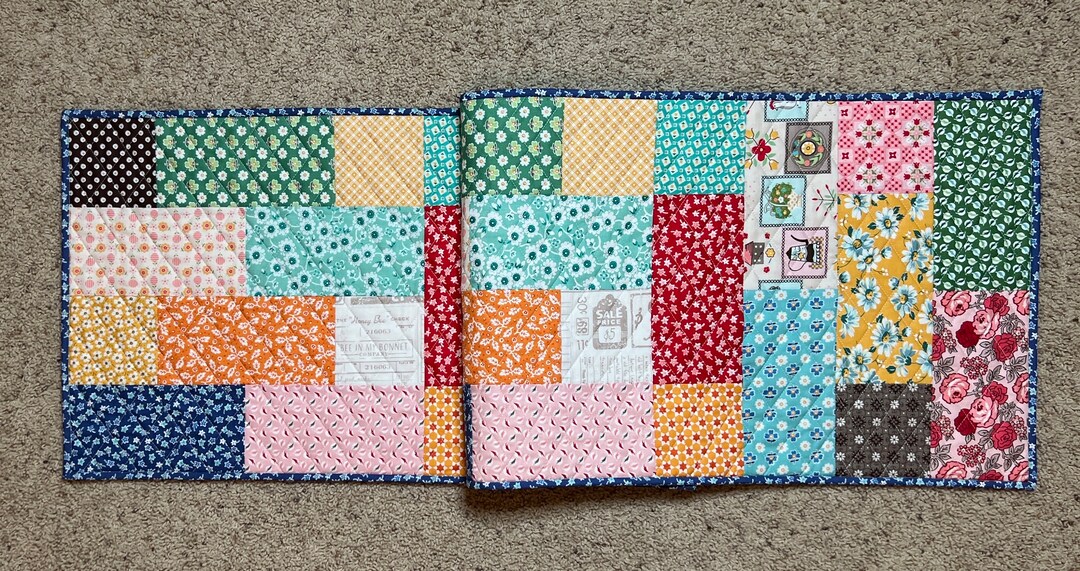 Flea Market Fabric Quilted Table Runner - Etsy