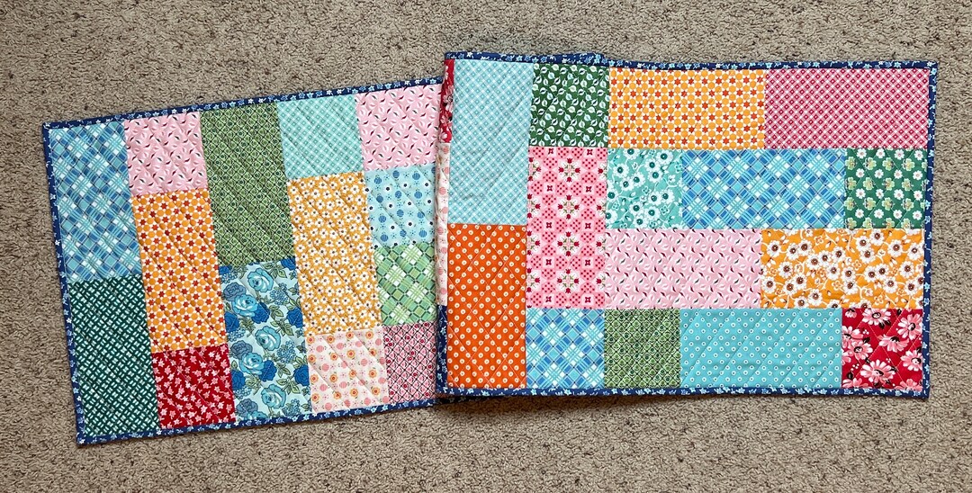 Flea Market Fabric Quilted Table Runner - Etsy