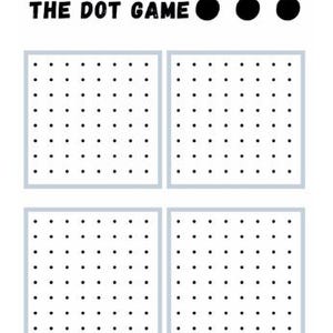 The Dot Game Printable PDF Digital File, Road Trip Game, Car Ride ...