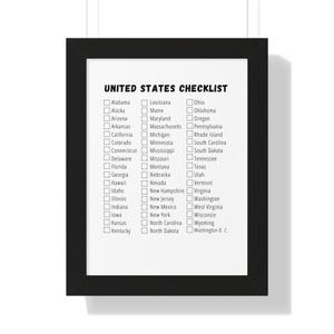 United States Printable Checklist | US Bucketlist | Keep Track of ...