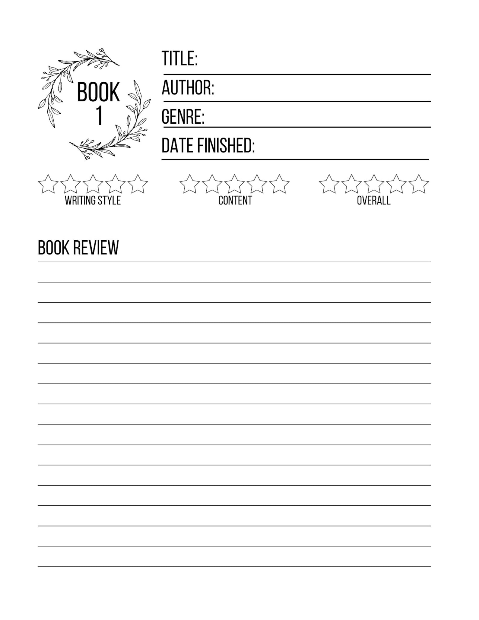 Reading Journal, Reading Review and Book Log for 150 Books, Booktok ...