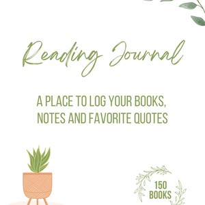 Reading Journal, Reading Review and Book Log for 150 Books, Booktok ...