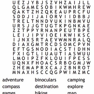 Travel Themed Printable Words Games, Printable Words Games for Travel ...