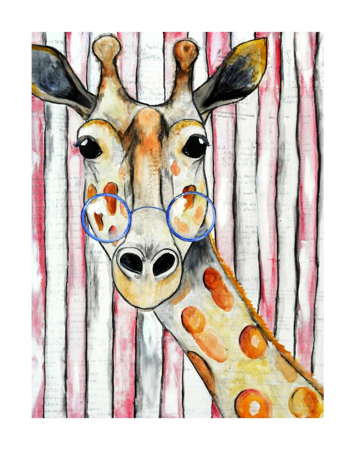 Ginger, Giclee Print of My Original Mixed Media Watercolor Painting - Etsy