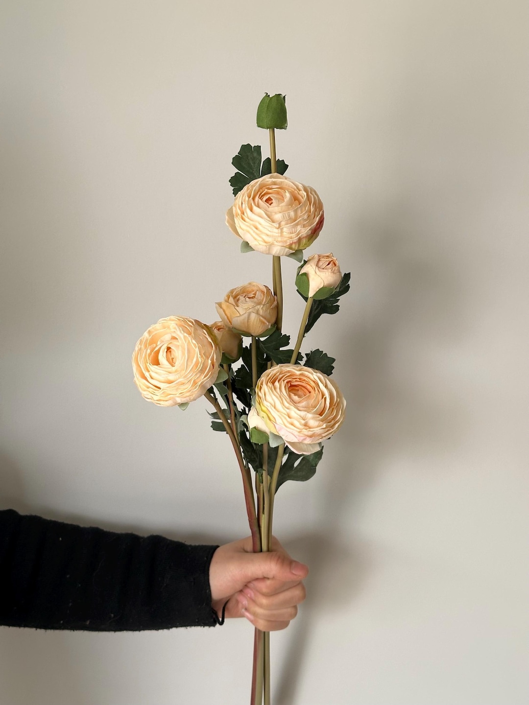 Faux Ranunculus Stem, Artificial Ranunculus Bunch,diy Floral Supply ...