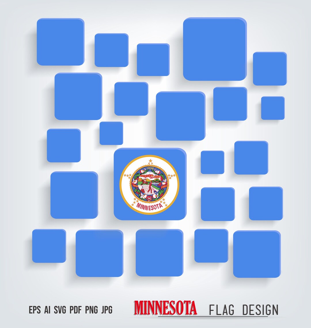 Minnesota Flag Design ( Eps, Ai,svg,pdf,pnh,jpg ) - Etsy