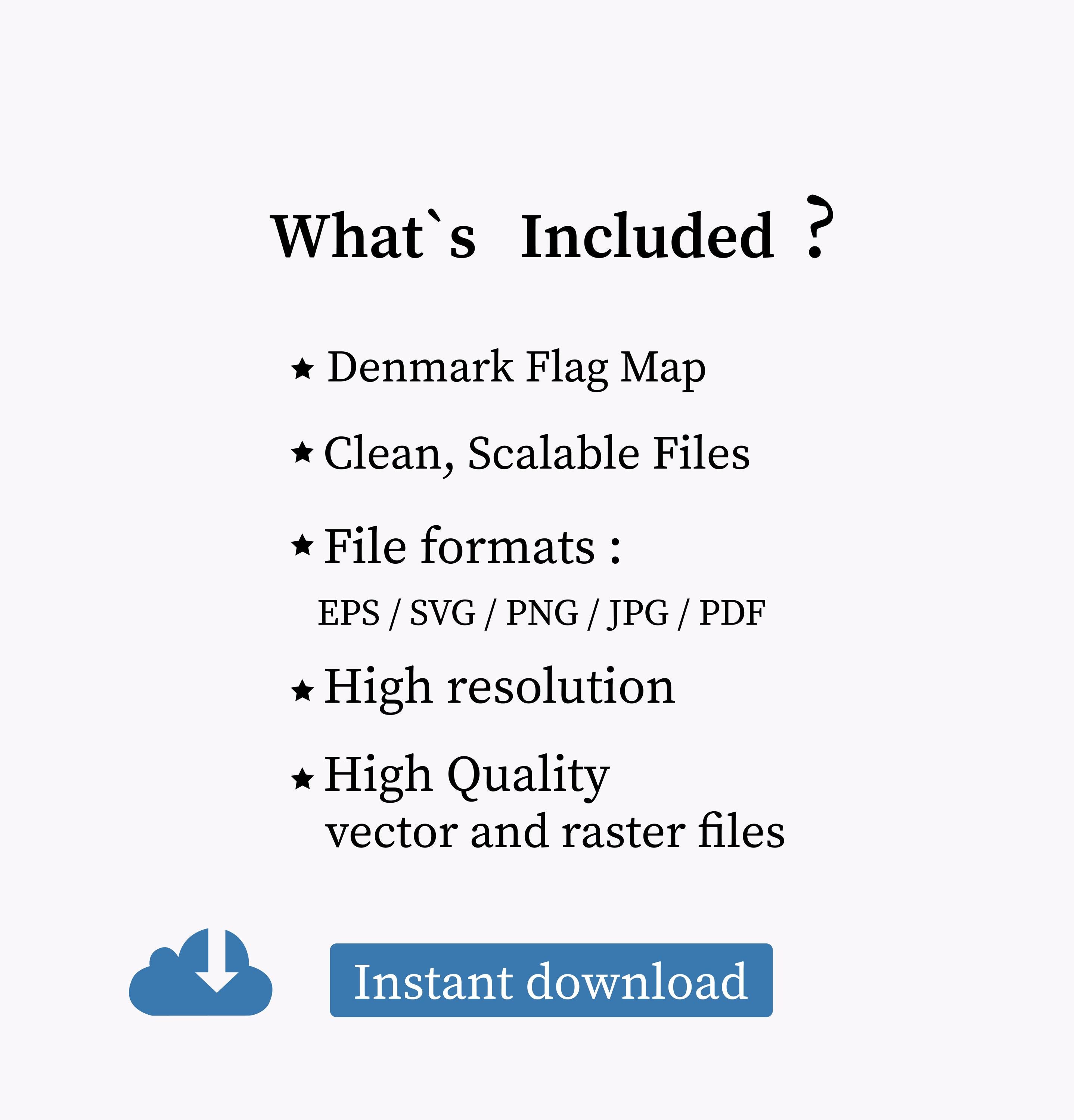 Denmark Flag Map SVG - Danish SVG Cricut Cut File, Dane Country Nation ...