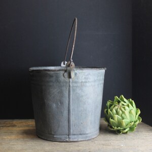 Rustic Scruffy Galvanized Farm Bucket Old Pail - Etsy