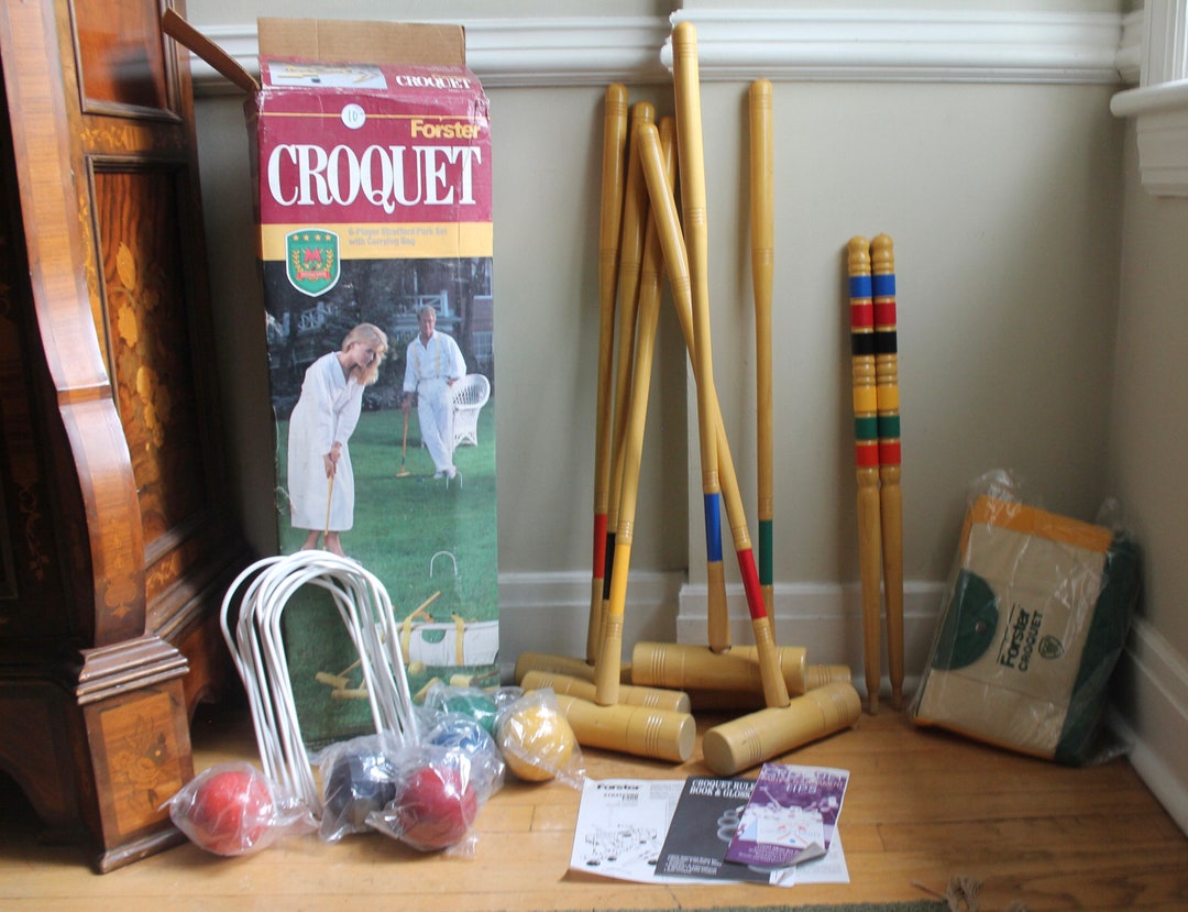 Vintage Forster's Master Series Croquet Set New in Box With Canvas ...