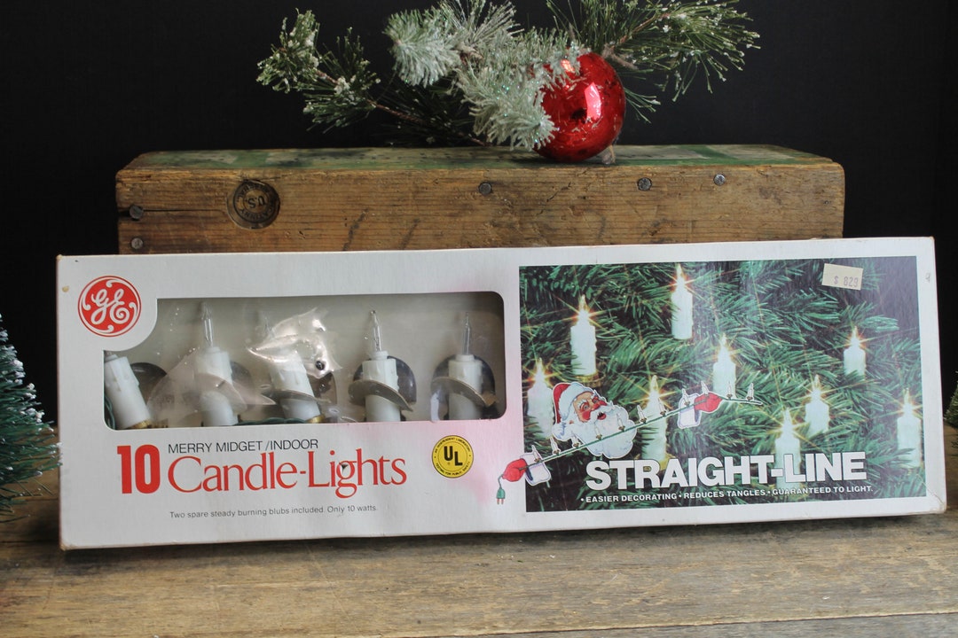 Vintage GE Merry Midget Candle Lights - New Old Stock - Etsy