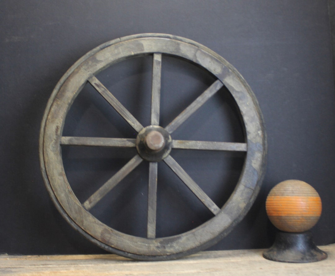 Antique Wood and Rubber Cart Wheel Wood Spokes - Etsy
