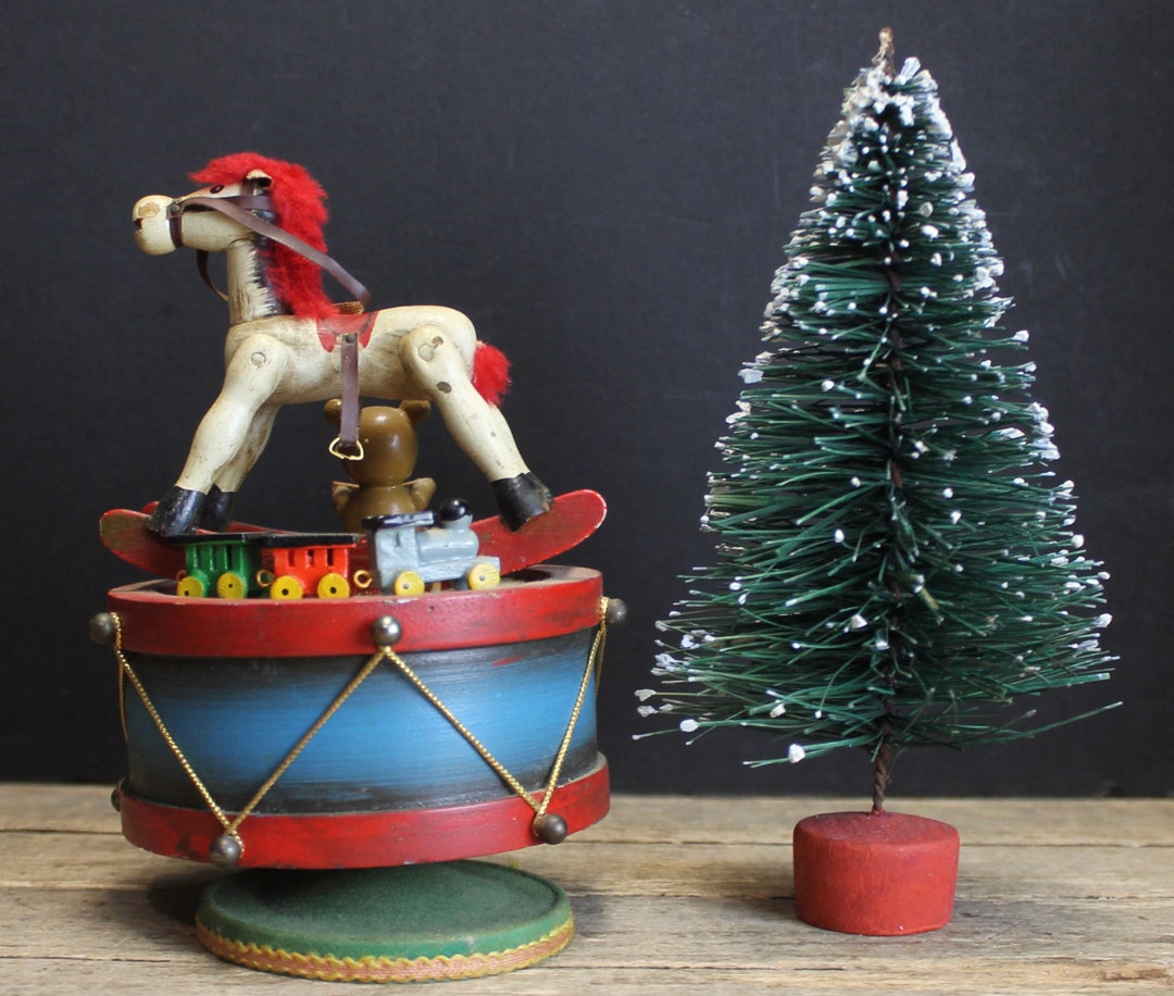Vintage Enesco Toyland Wind up Music Box Rotating With Music - Etsy
