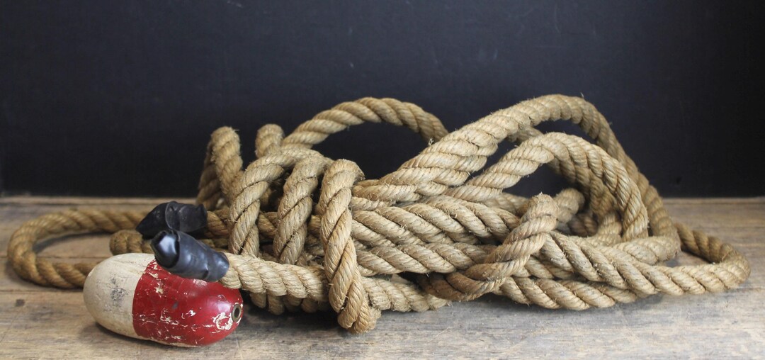 Vintage Hemp Three-strand Heavy Duty Twisted Rope 18 Feet - Etsy