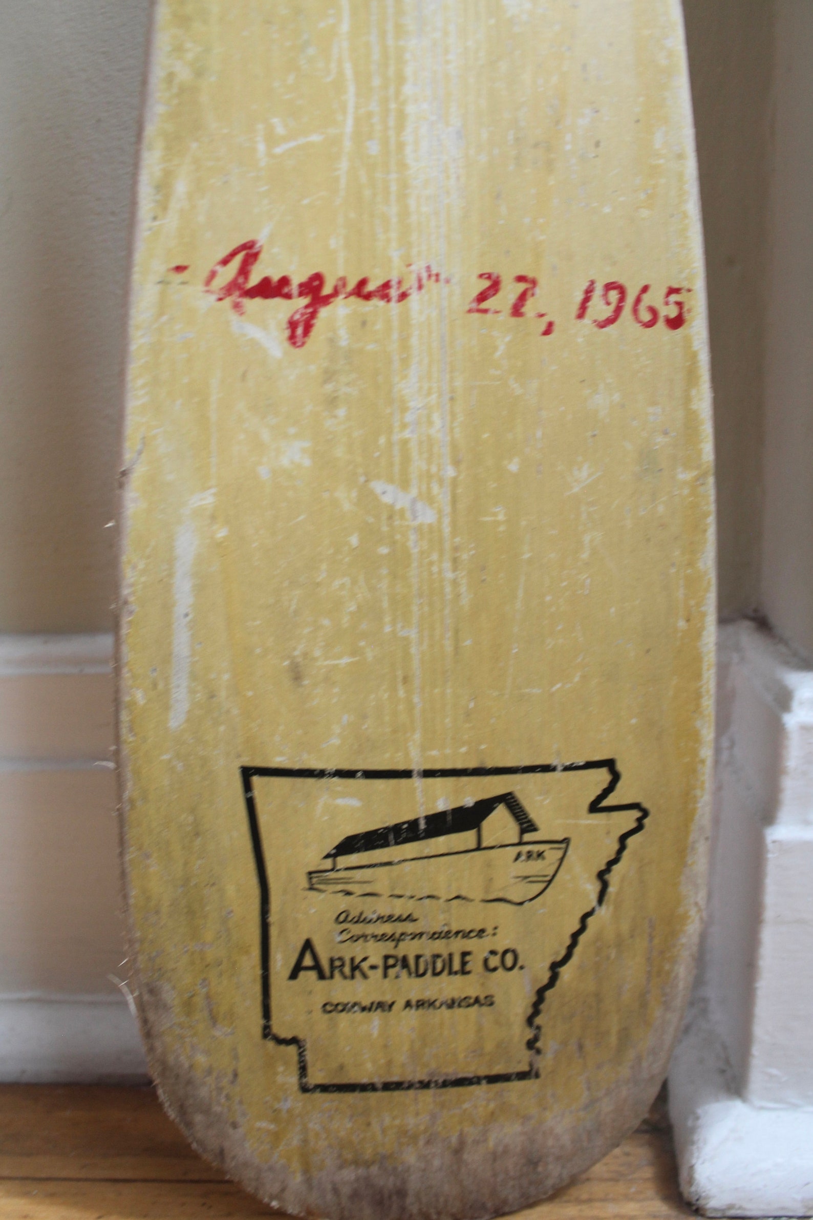 Vintage Weathered Wood Oar Ark-paddle Co. Conway, Arkansas, Lake House ...