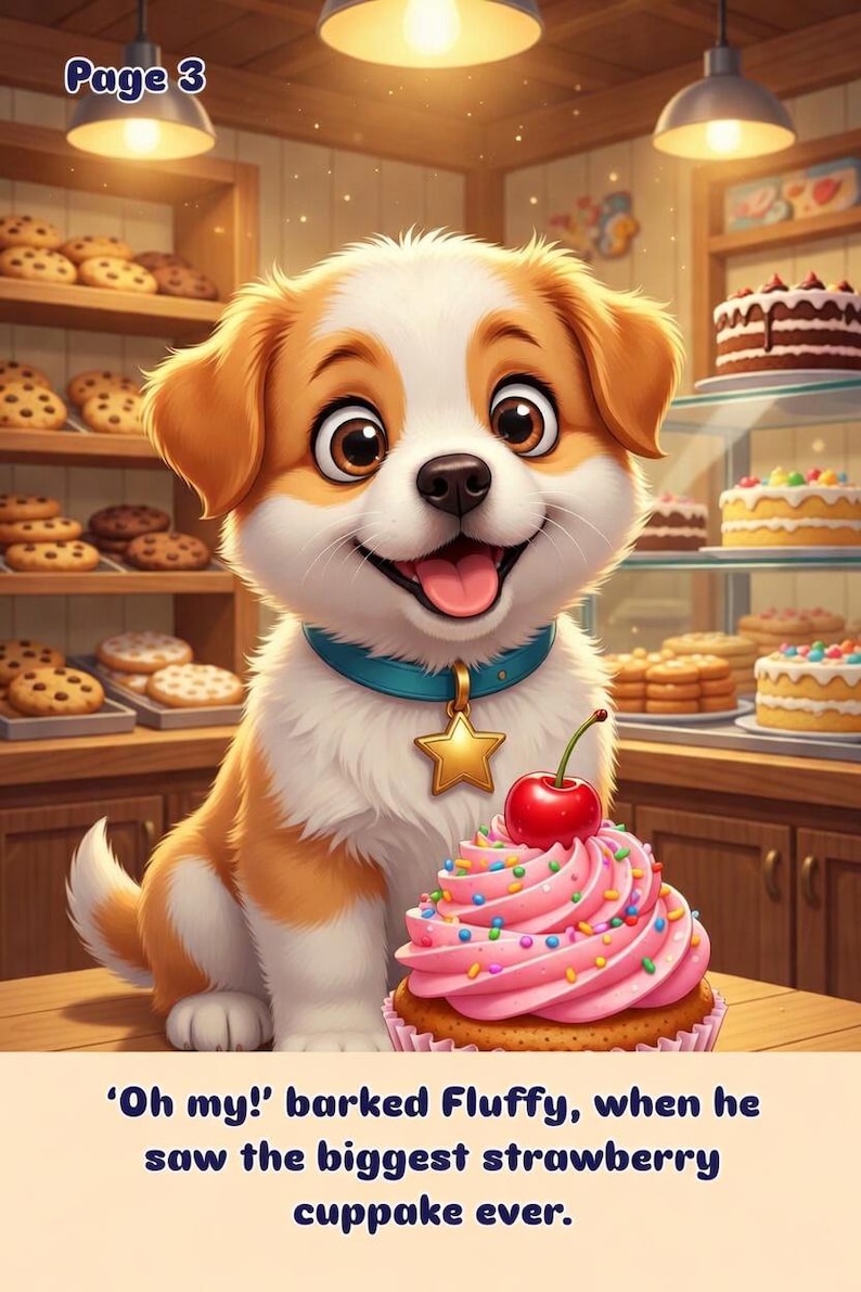 Fluffy Big Adventure Printable Storybook, Animal Bedtime Tale (PDF ...