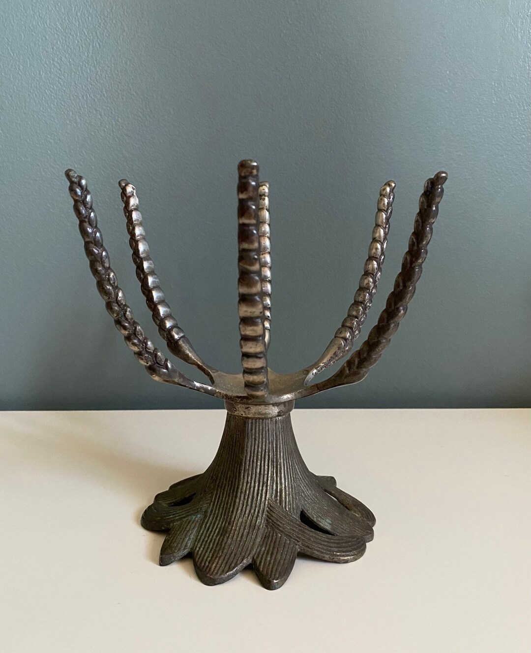 Vintage Metal Pronged Stand - Etsy