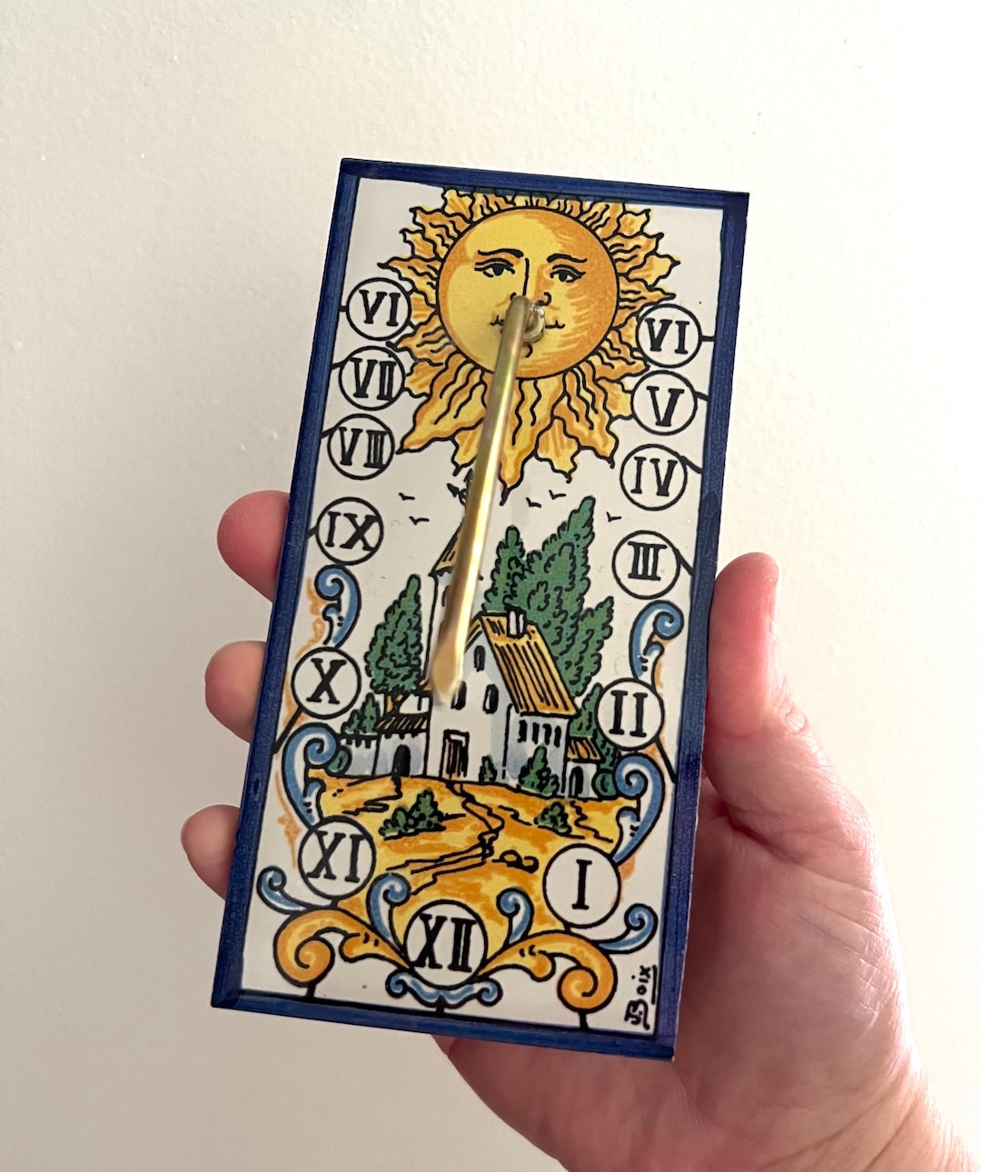 Vintage Spanish Sun Dial Tile: Retro Celestial Astrology Decor - Etsy