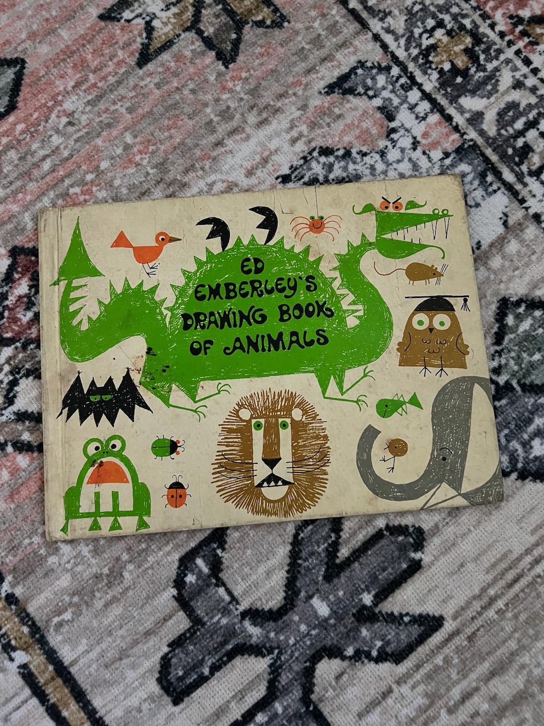 Vintage 1970 Ed Emberleys Drawing Book of Animals / Hardcover Book - Etsy
