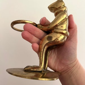 Vintage Brass Frog Display Stand Holder - Etsy